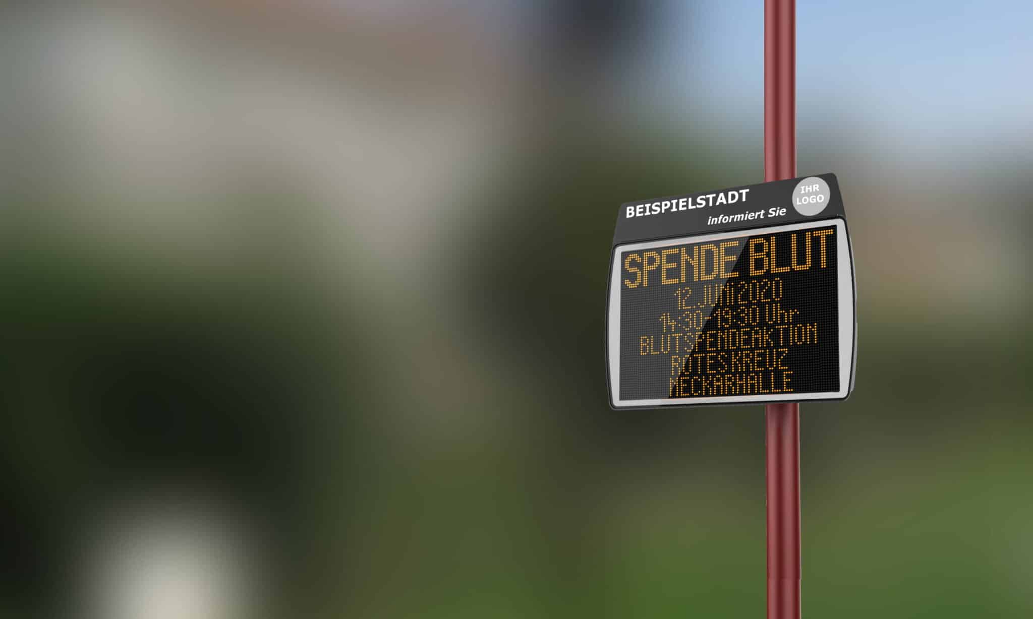 Elektronische Informationstafel EVOCITY - Elan City